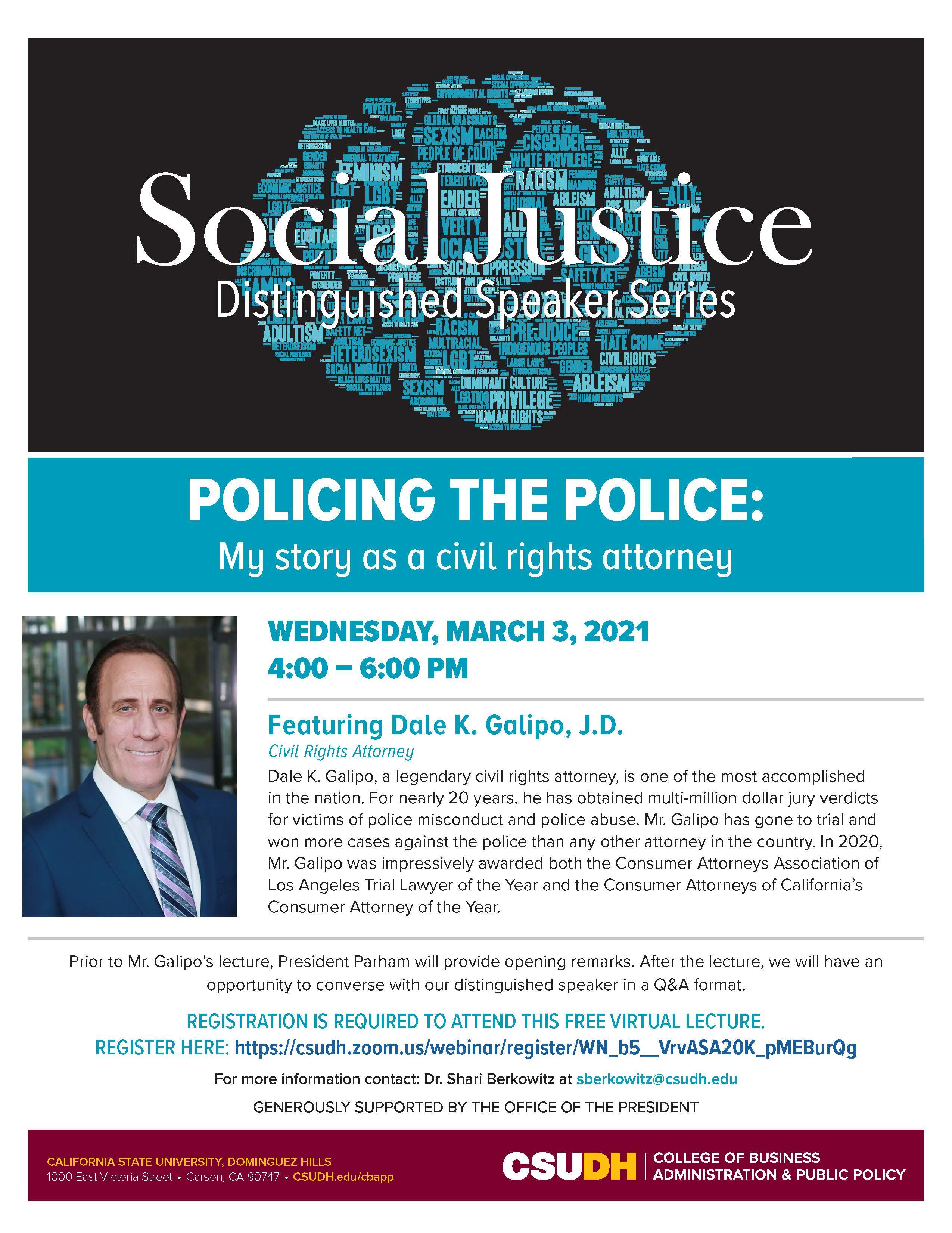 Master Calendar - Event Details - Policing the Police: My story as a ...